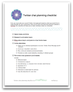 Twitter chat resources and tools for facilitators